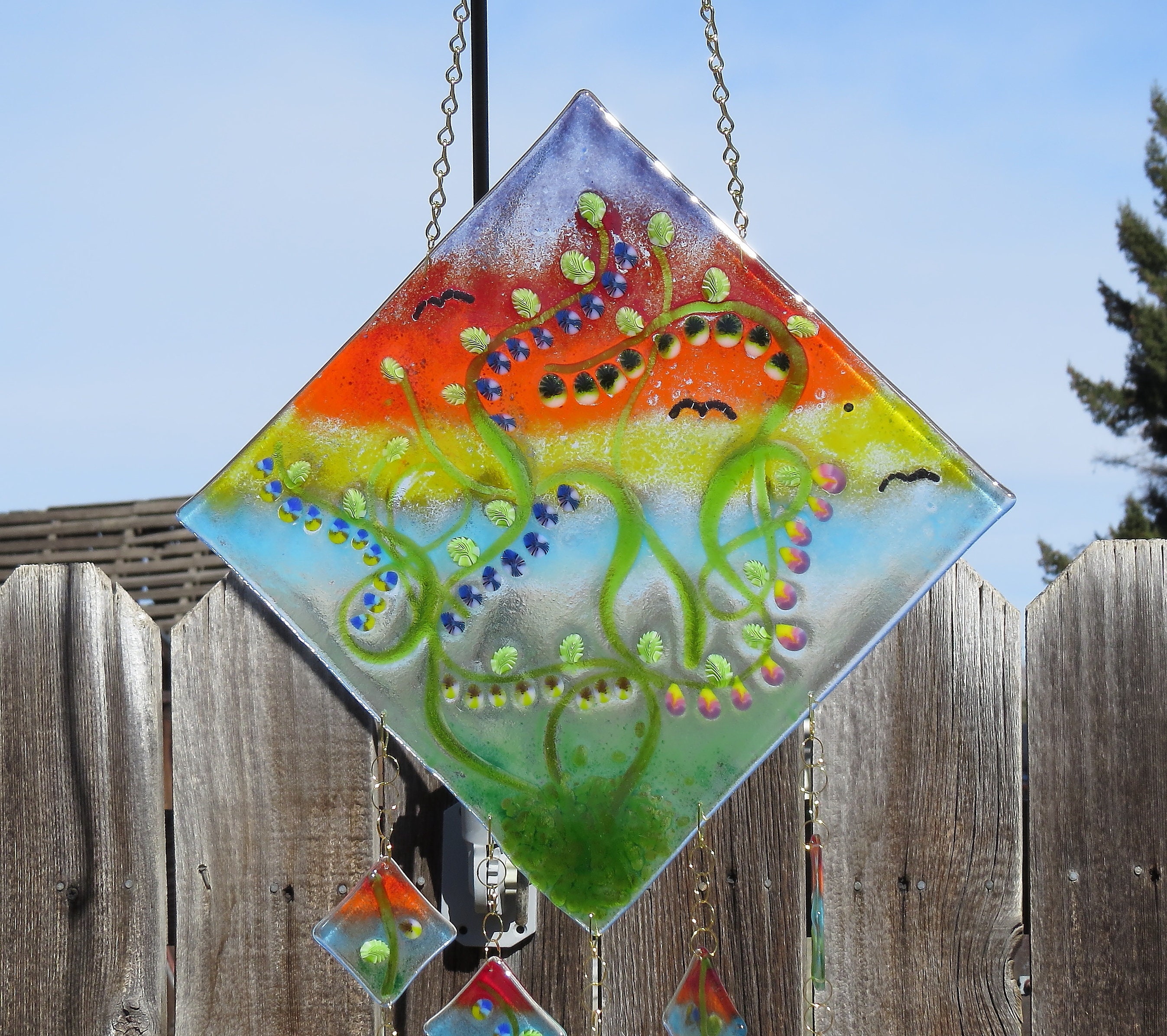 This Beautiful Wind Chime Will Add Color to Any Area of Your - Etsy