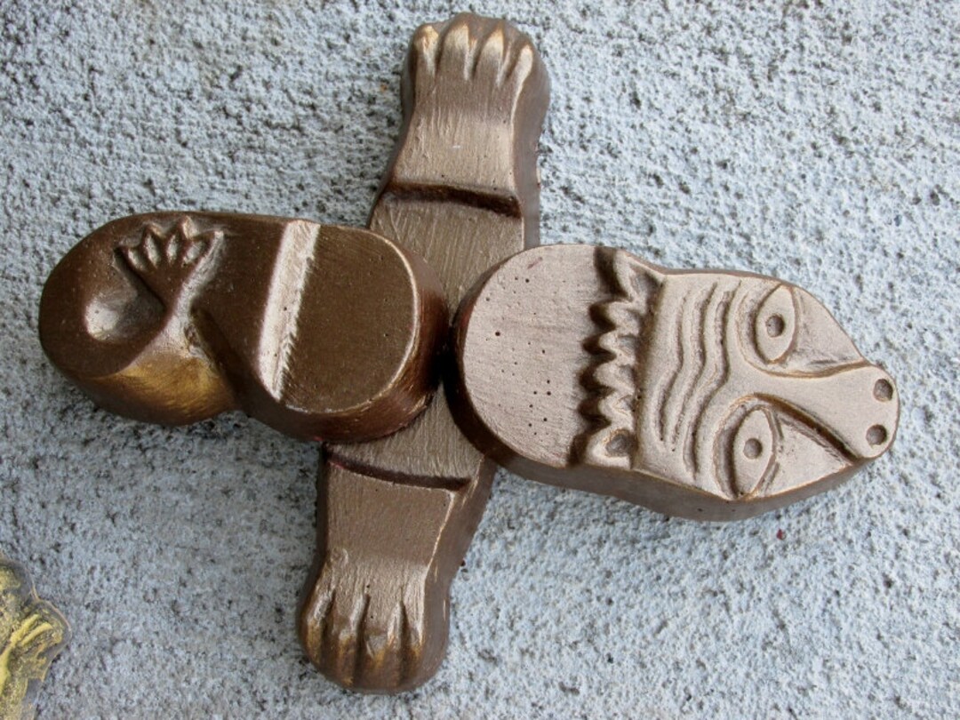 Lizard Planter Feet, Patio Decor, Yard Art, Planter Stands, Bronz Brown ...