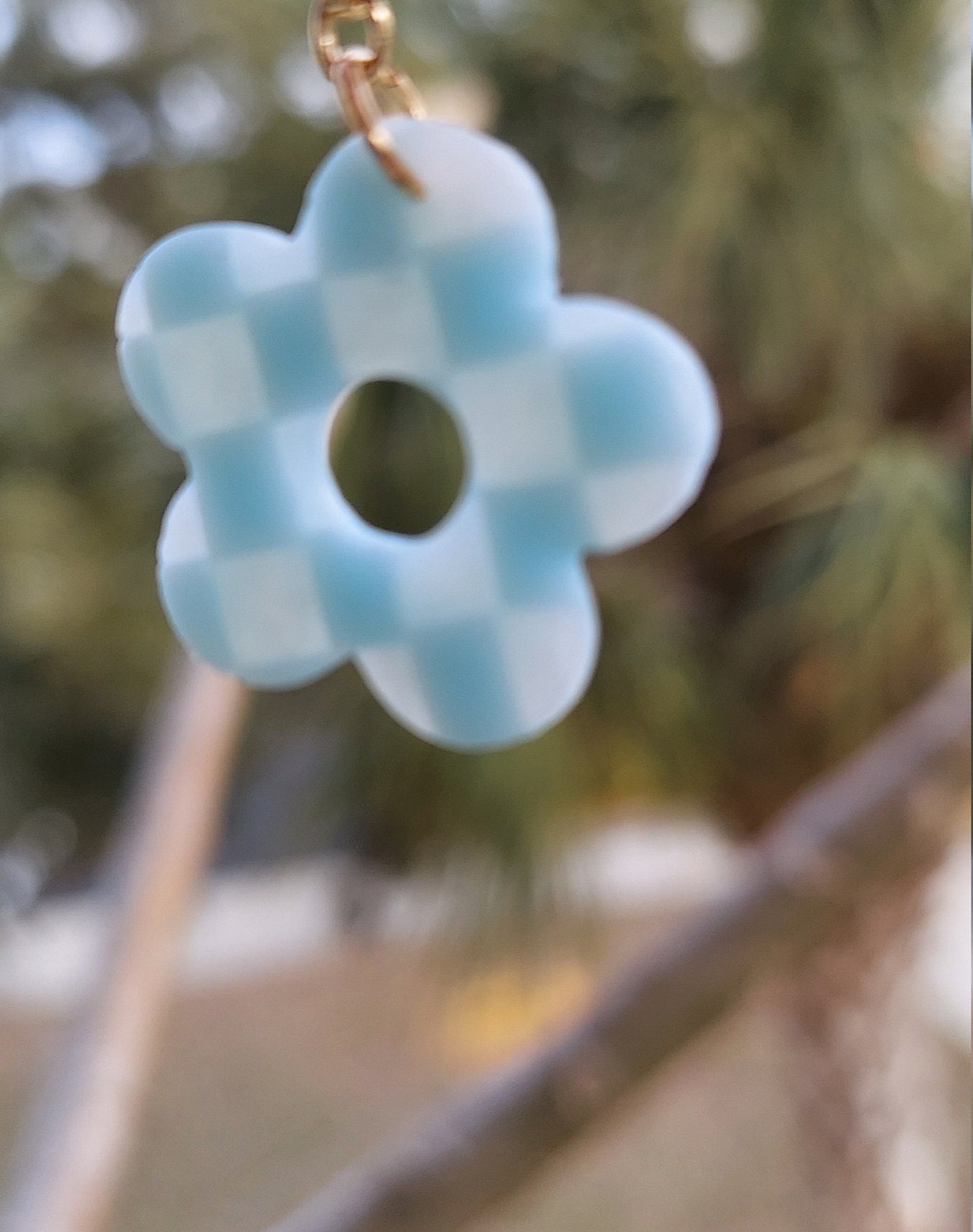 Daisy Flower Earrings/ Checkered Daisy Huggies/ Spring Clay - Etsy