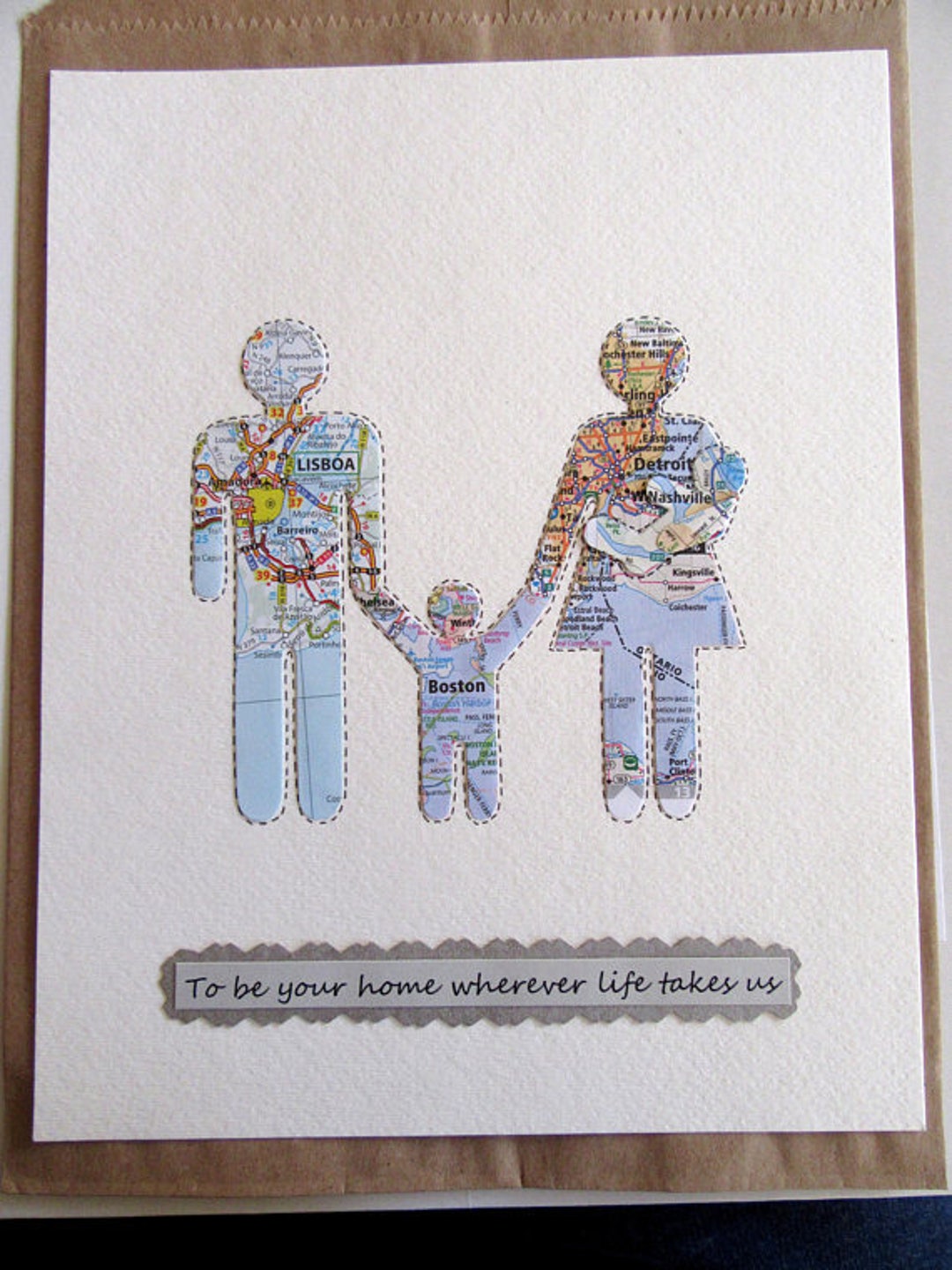 Map Gift for Mom, Map Gift for Wife, Custom Family Map, Mothers Day ...