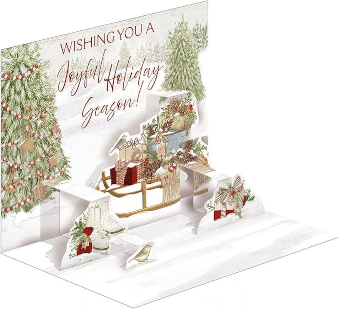 LANG Snow and Cocoa Pop-up Christmas Cards| Christmas Greeting Cards ...