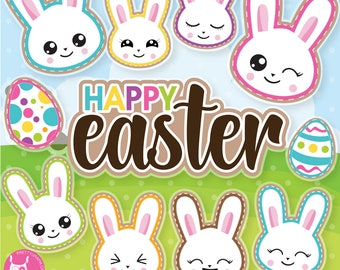 Easter Bunny Friends Clip Art Commercial Use Clipart - Etsy