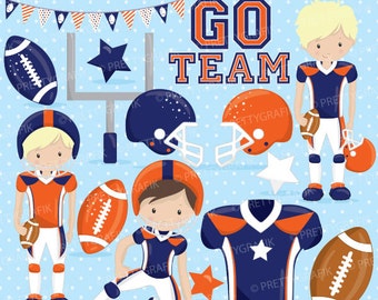 American Football Clipart Commercial Use Football Vector - Etsy