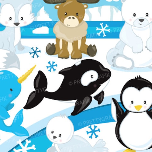 Narwhal Clipart Narwhal Graphics Whale Clipart COMMERCIAL | Etsy