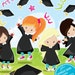 Graduation Clipart Commercial Use, Kids Vector Graphics, Graduation ...