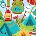 Camping Clipart Commercial Use, Camping Icons Vector Graphics, Kawaii ...