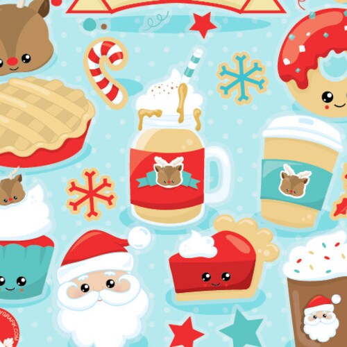 Christmas Clipart Commercial Use Coco Vector Graphics - Etsy