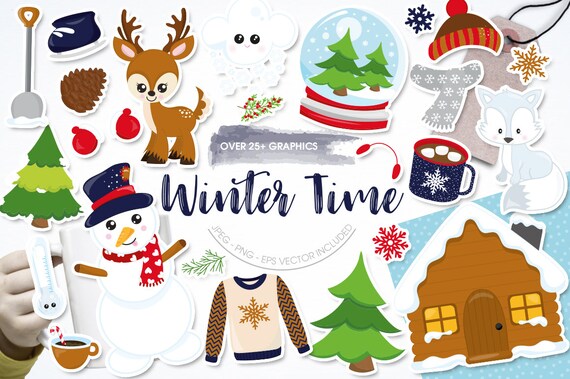 Winter Time, clipart, clipart commercial use, vector graphics, clip art ...