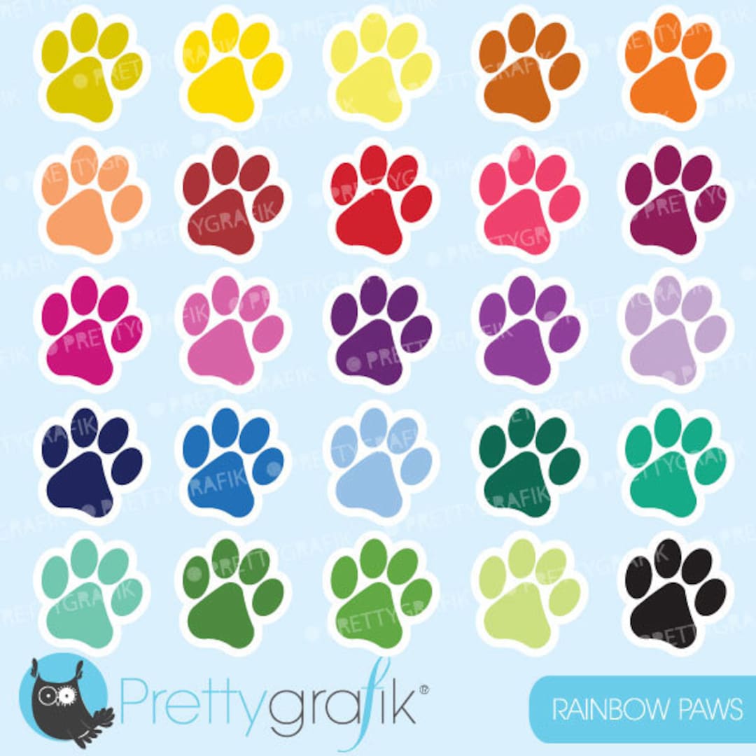 Paws Clipart Commercial Use, Dog Paws Vector Graphics, Puppy Paws ...