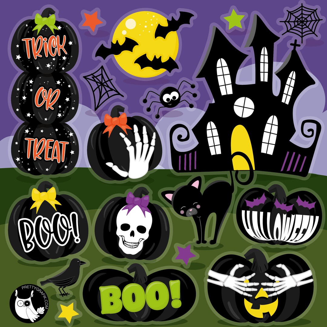 Halloween Pumpkin, Clipart, Clipart Commercial Use, Vector Graphics, Clip Art, Digital Images ...