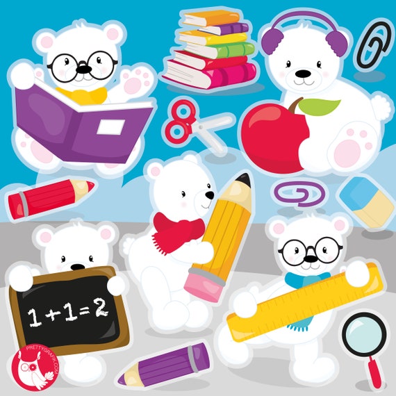 School Bear, clipart, clipart commercial use, vector graphics, clip art ...