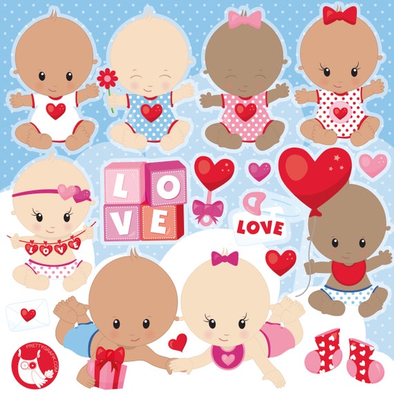 Valentine Baby, clipart, clipart commercial use, vector graphics, clip ...