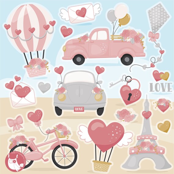 Valentines Trip, clipart, clipart commercial use, vector graphics, clip ...