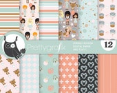 BUY 20 GET 10 OFF - animal print digital paper, commercial use ...