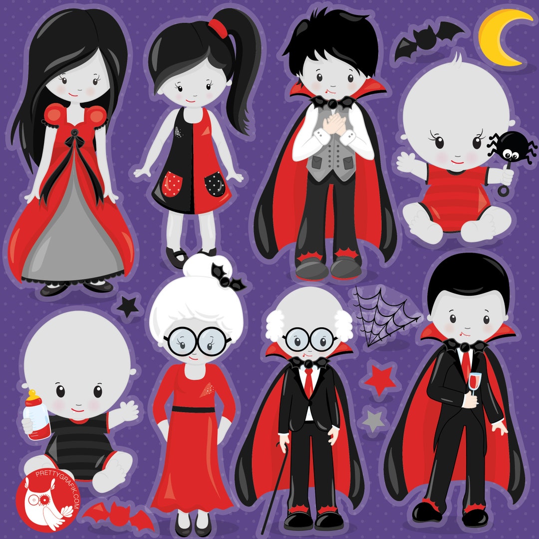 Vampire Family, Clipart, Clipart Commercial Use, Vector Graphics, Clip ...