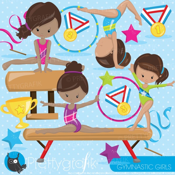 Gymnastic Clip Art - Etsy
