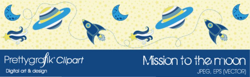 Space Clipart Commercial Use Vector Graphics Digital Clip - Etsy