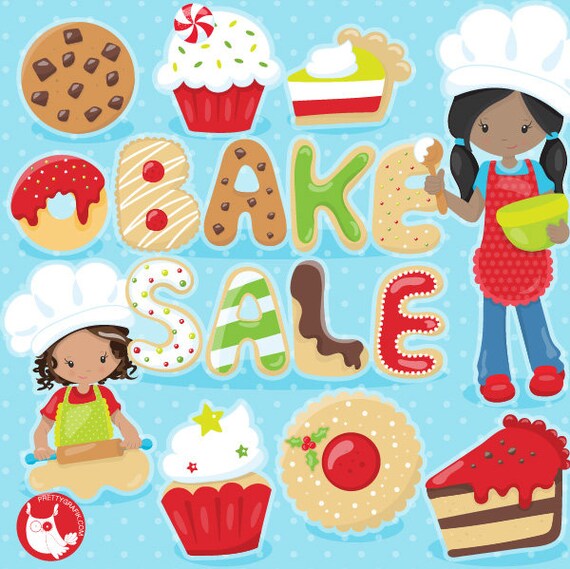 bake sale clipart, dessert clipart, christmas commercial use, vector ...