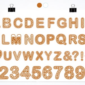 Gingerbread Alphabet, Clipart, Clipart Commercial Use, Vector Graphics ...