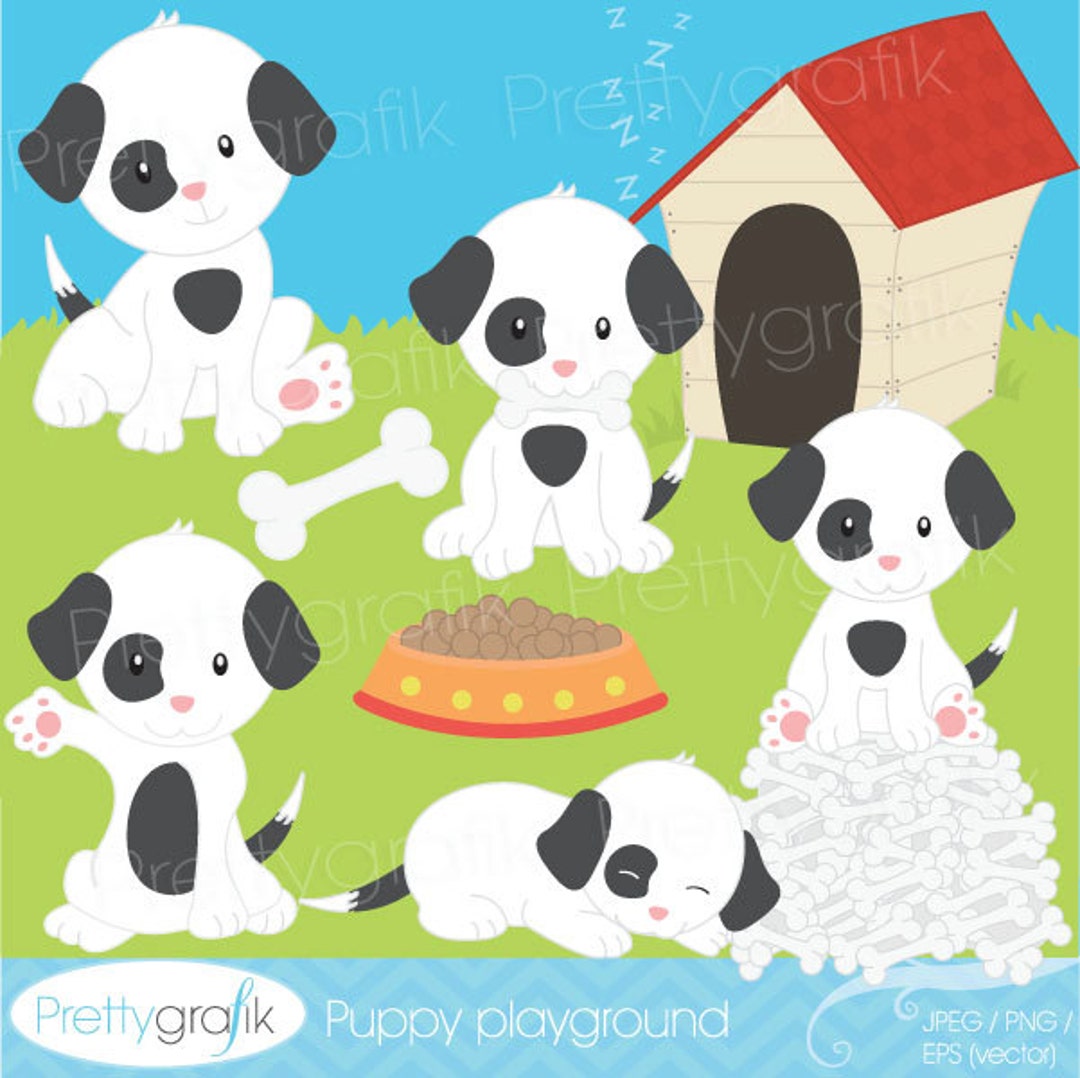 Puppy Dog Clipart Commercial Use, Vector Graphics, Digital Clip Art ...