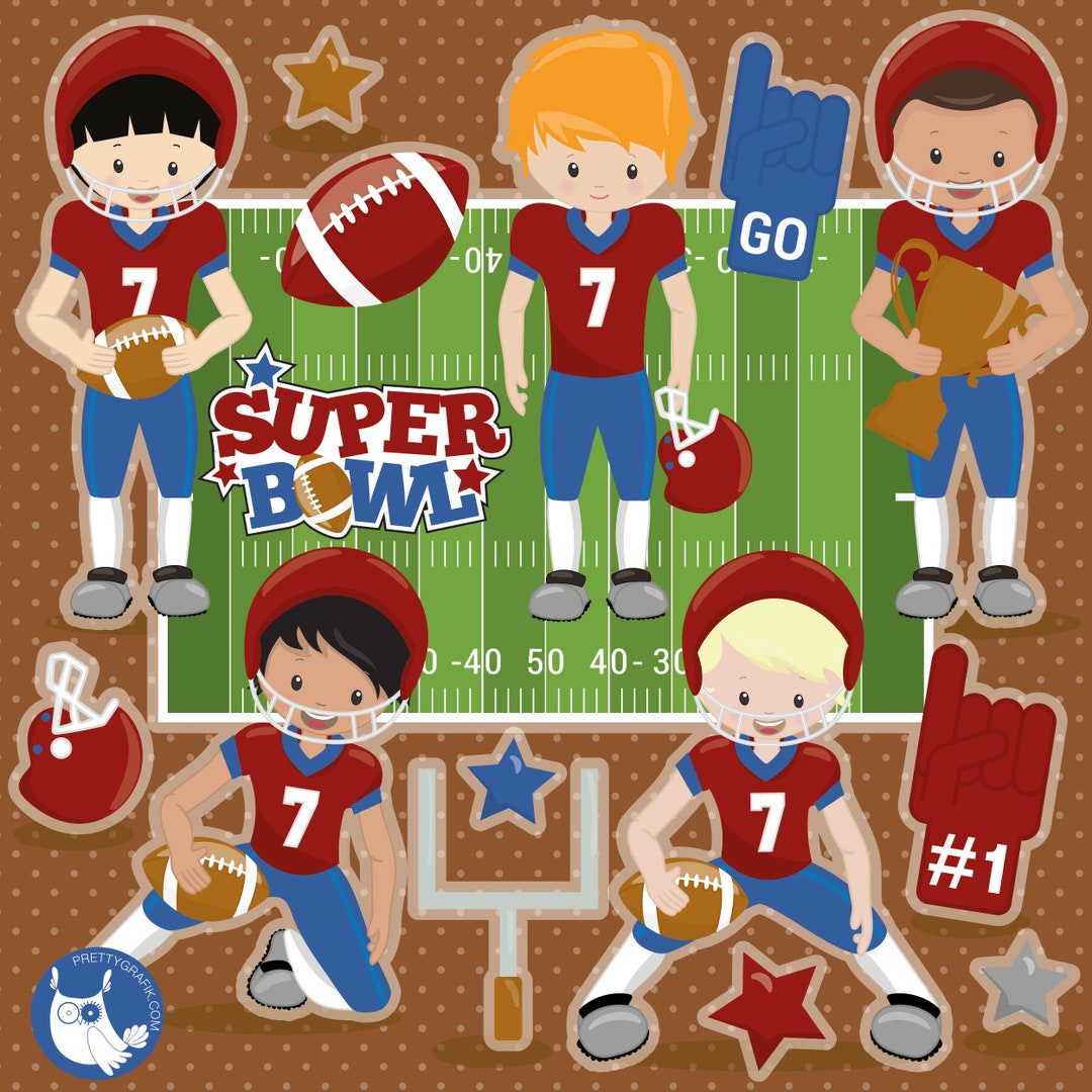Super Bowl Clipart Clipart Commercial Use Vector Graphics - Etsy