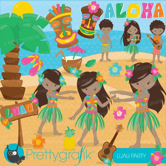 BUY 20 GET 10 OFF Luau party clipart commercial use, vector graphics ...