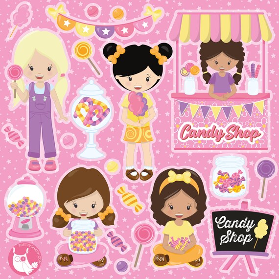 Candy Girl, clipart, clipart commercial use, vector graphics, clip art ...