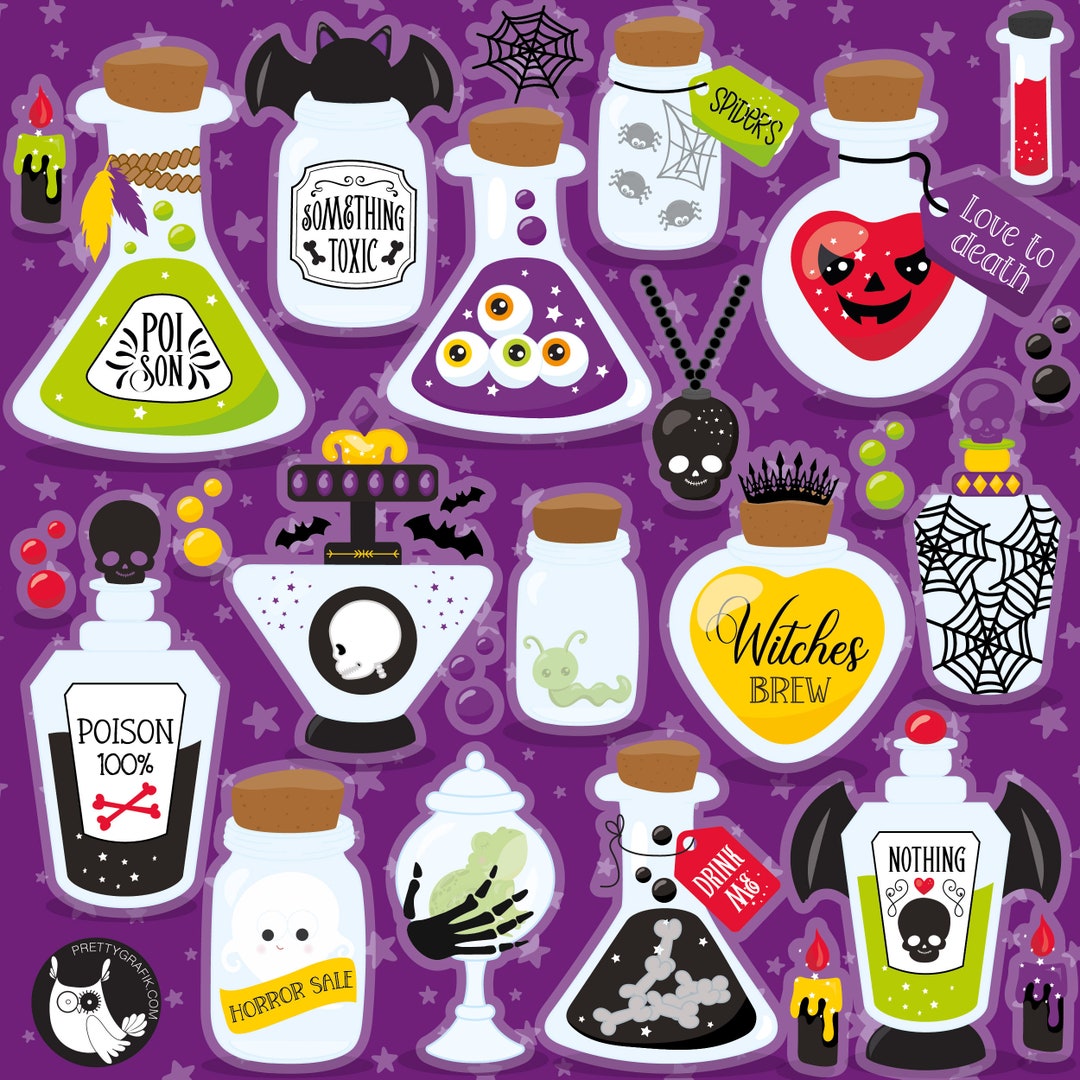 Halloween Potion, Clipart, Clipart Commercial Use, Vector Graphics ...