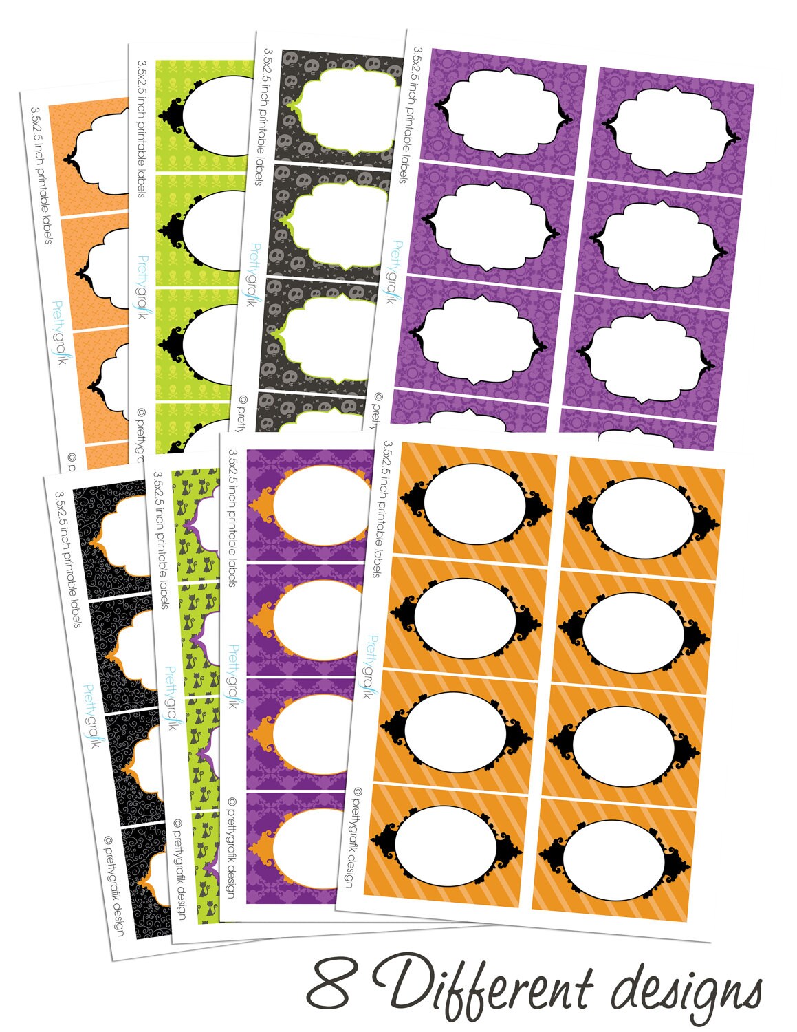 Halloween Labels Printable Cards Stickers Gift Tags Tags - Etsy