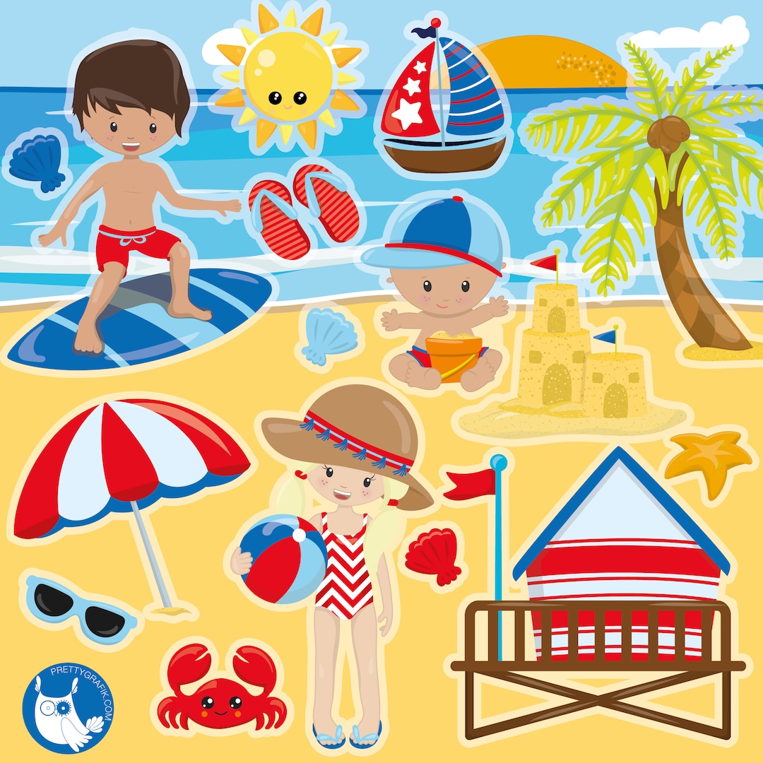 Beaches and Seaside, Clipart, Clipart Commercial Use, Vector Graphics ...
