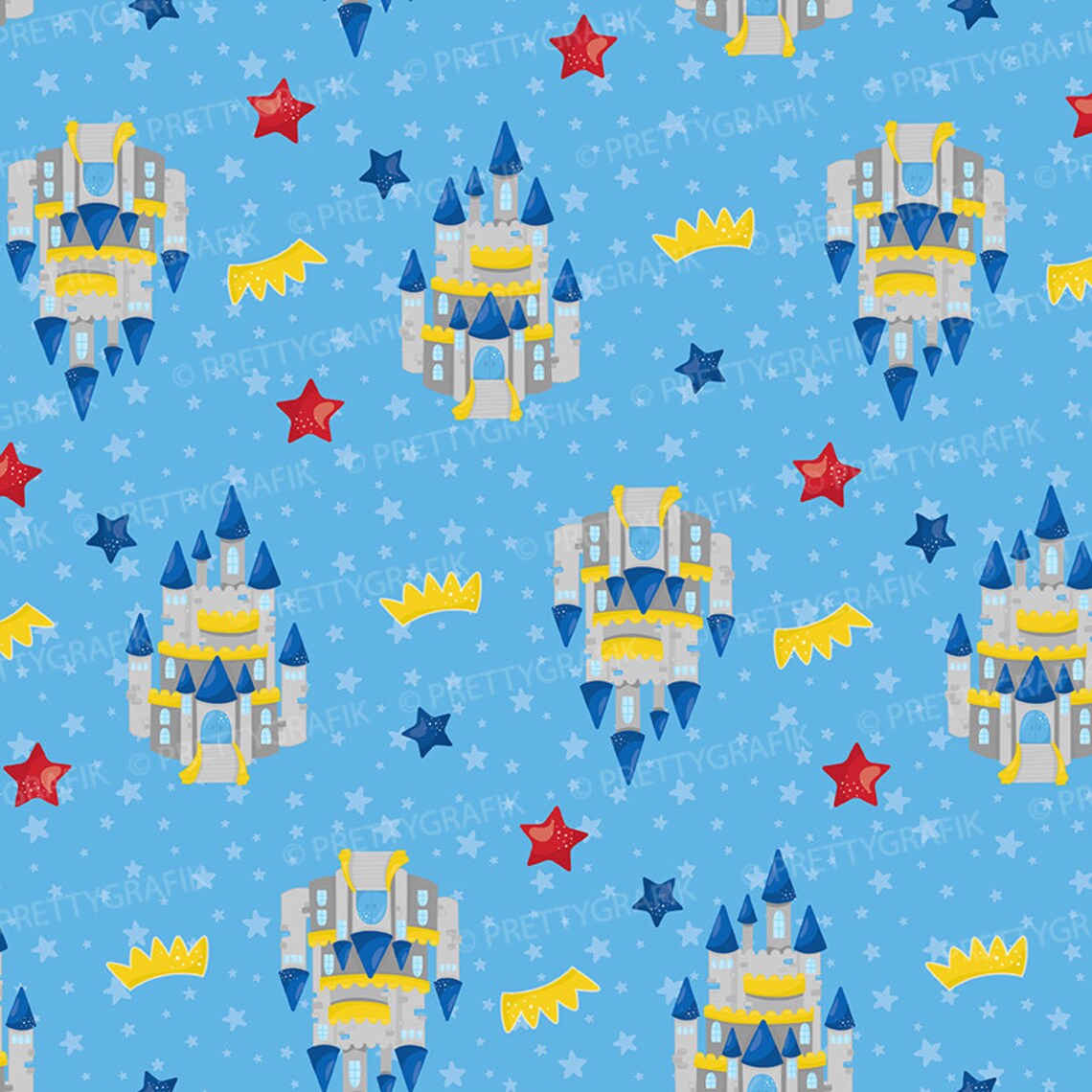 Fairytale Prince Digital Paper Commercial Use Scrapbook - Etsy