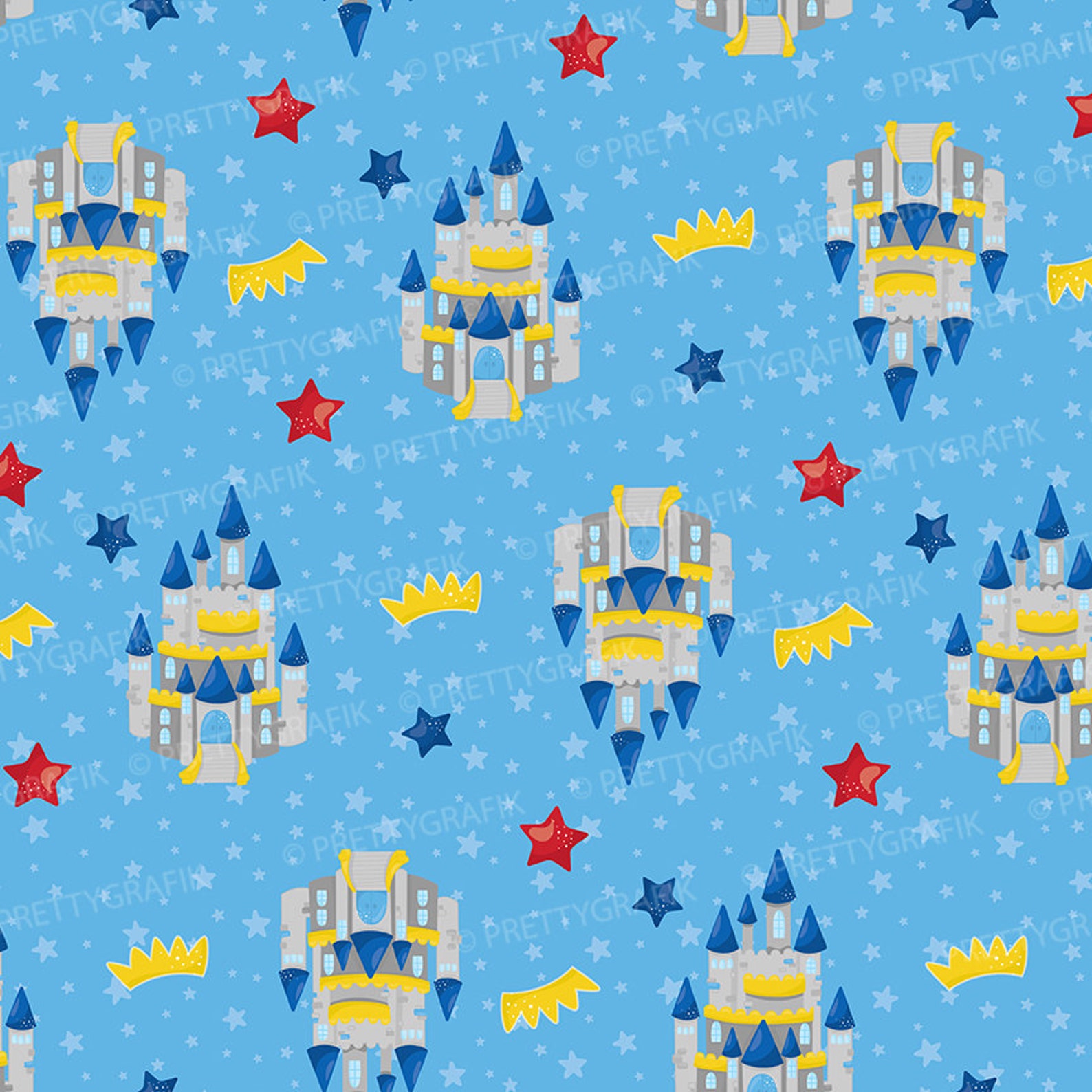 Fairytale Prince Digital Paper Commercial Use Scrapbook - Etsy