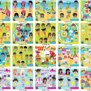 Summer Fun BUNDLE Graphic Set Clipart Commercial Use Fantasy - Etsy