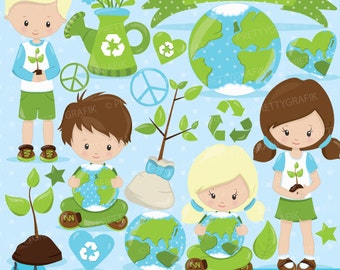 Earth Day Clip Art | Etsy