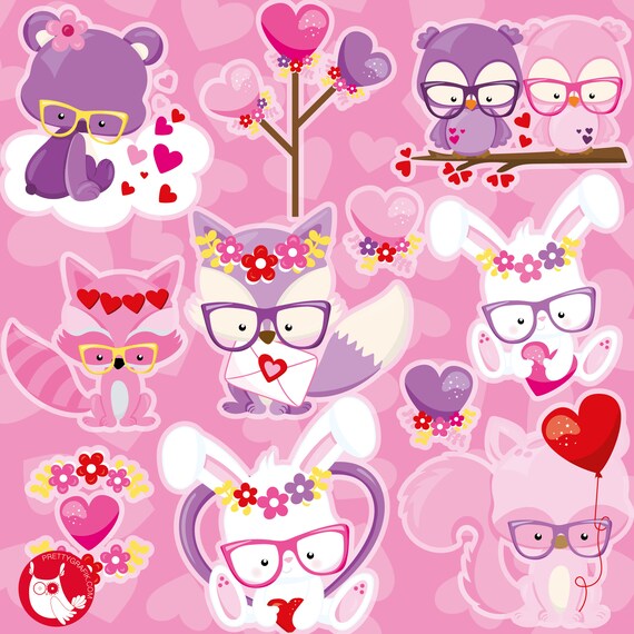 Valentine's Day clipart commercial use, vector graphics, digital clip ...