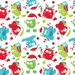 Christmas Monsters Digital Paper, Commercial Use, Scrapbook Papers ...