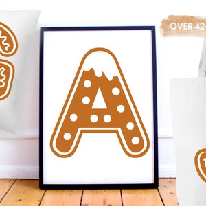 Gingerbread Alphabet, Clipart, Clipart Commercial Use, Vector Graphics ...