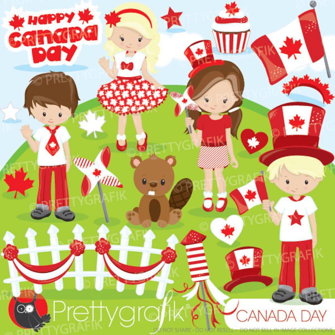 Canada Day Clipart Commercial Use, Vector Graphics, Digital Clip Art ...