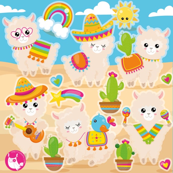 Hello Llama, clipart, clipart commercial use, vector graphics, clip art ...