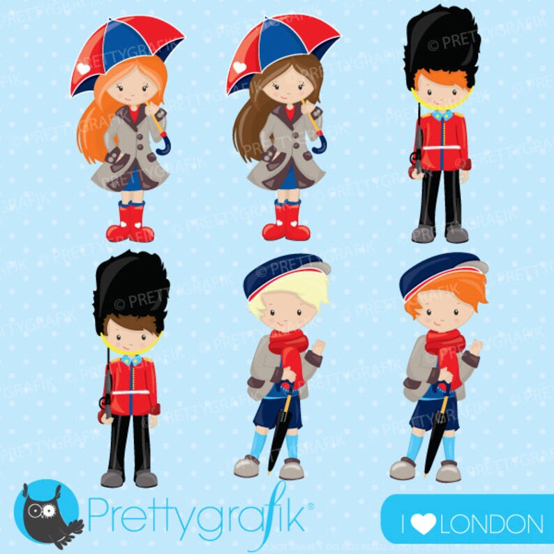 London Clipart for Scrapbooking British London Graphics - Etsy