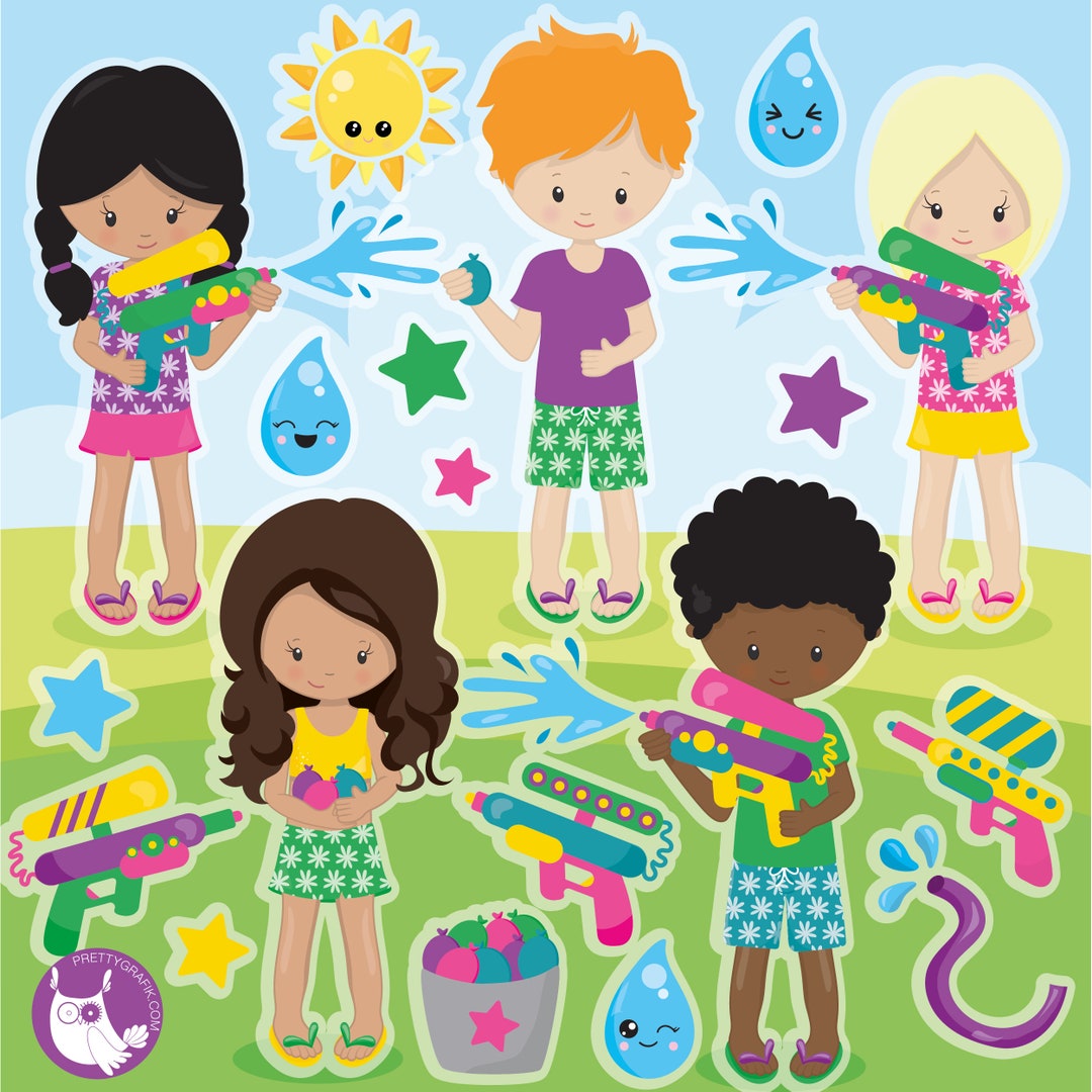 Water Play, Clipart, Clipart Commercial Use, Vector Graphics, Clip Art ...