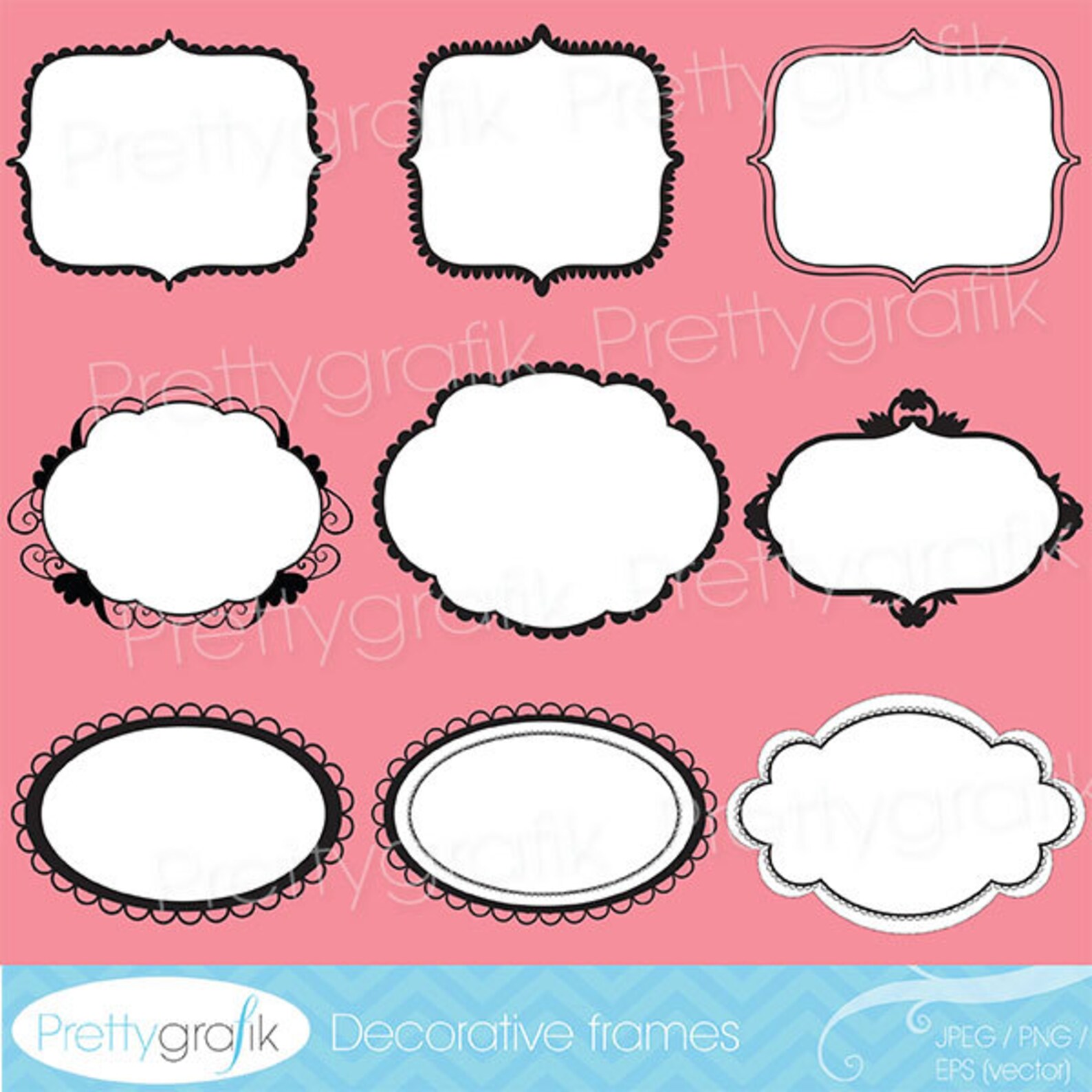 Label Frames Clipart Commercial Use, Vector Graphics, Digital Clip Art ...