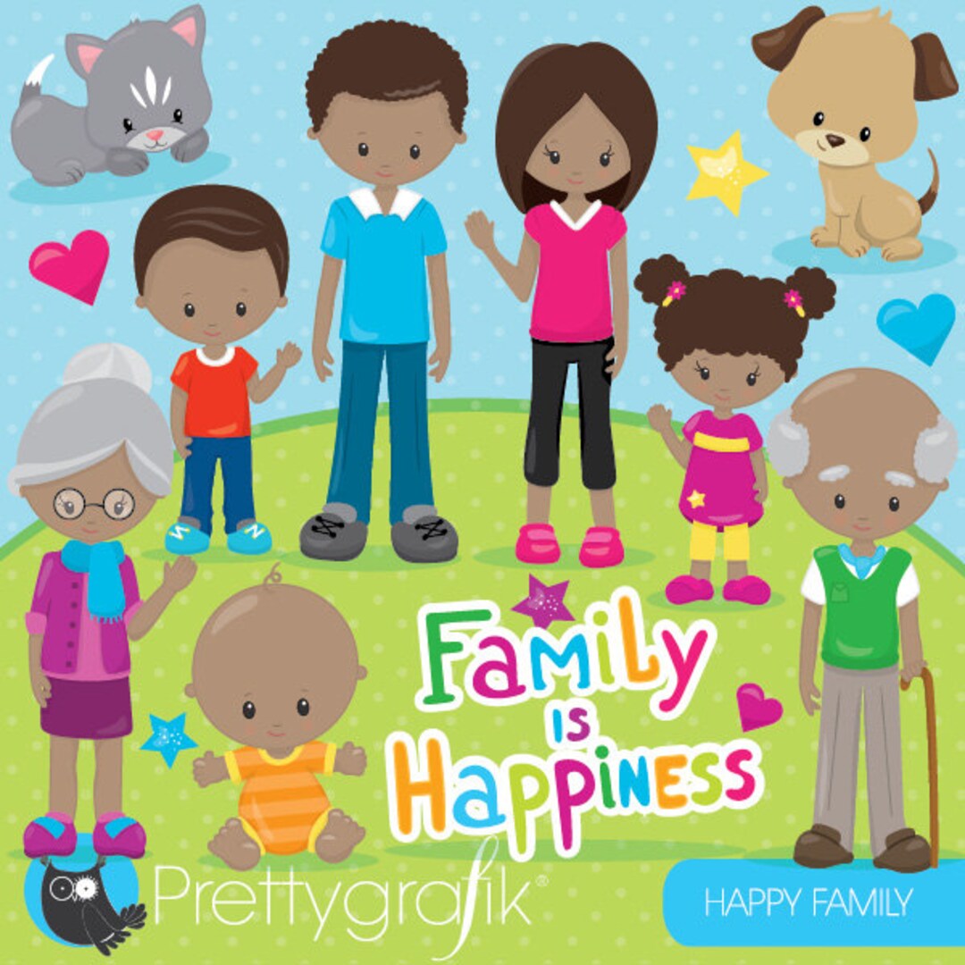 Happy Family Clipart Commercial Use, Grandparents, Vector Graphics ...