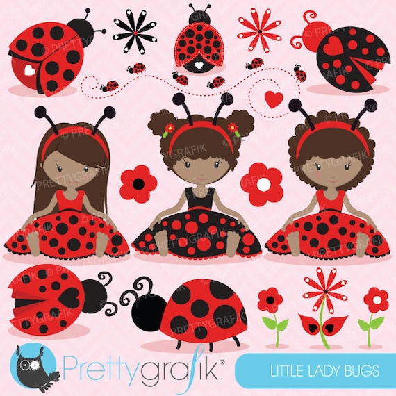 Ladybug clipart commercial use, ladybug vector graphics, digital clip ...