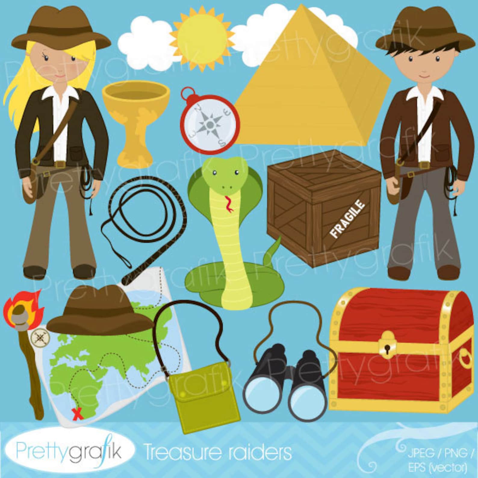 Explorer Clipart Commercial Use Vector Graphics Digital Clip - Etsy