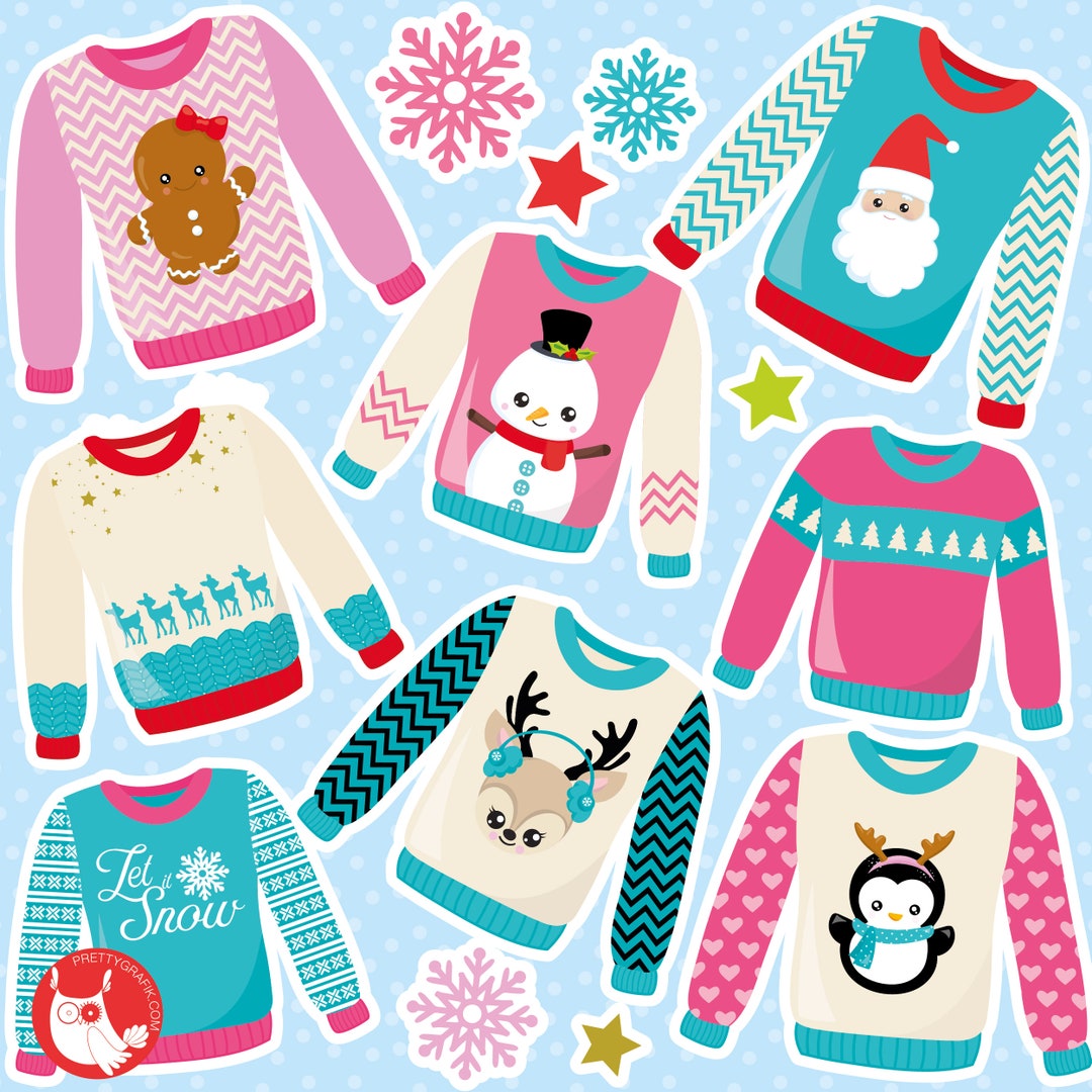 Ugly Sweater, Clipart, Clipart Commercial Use, Vector Graphics, Clip ...
