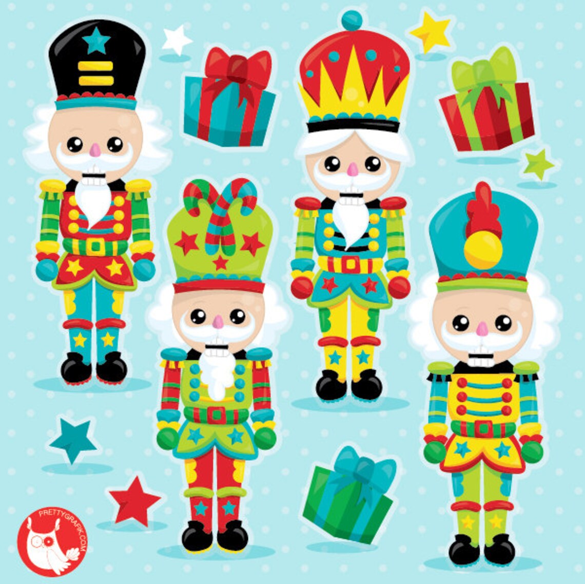 Nutcracker Clipart Commercial Use Christmas Clipart Vector - Etsy