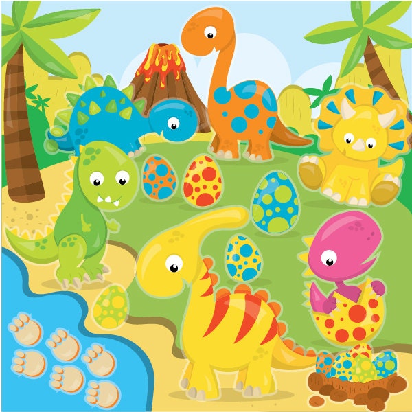 Paper, Party & Kids Embellishments Prehistoric clipart animal clipart ...