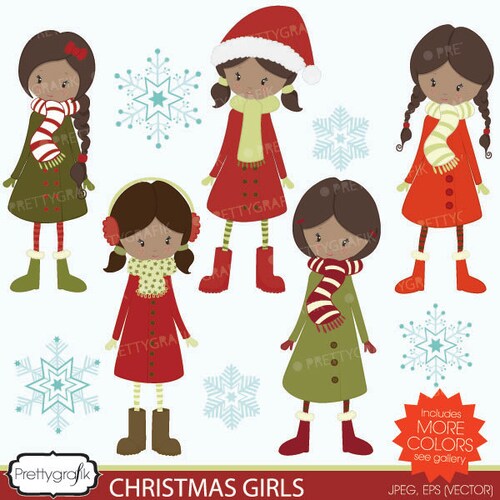 Christmas Morning Clipart Commercial Use Vector Graphics - Etsy