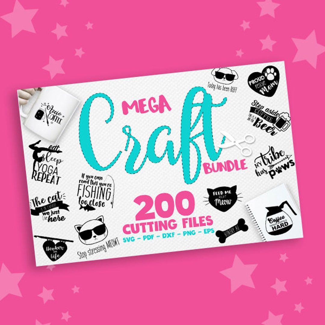 Mega Craft BUNDLE Graphic Set SVG Files DXF Clipart - Etsy
